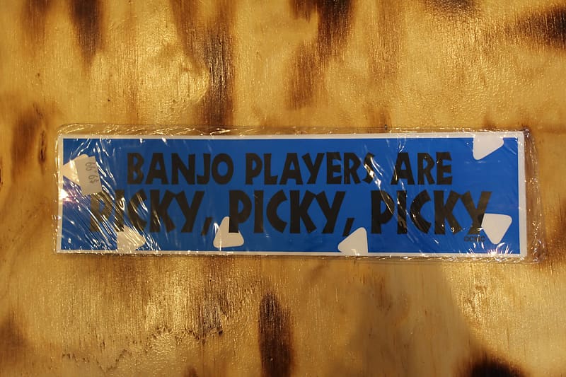 Banjo Players Are Picky, Picky, Picky Bumper Sticker | Reverb