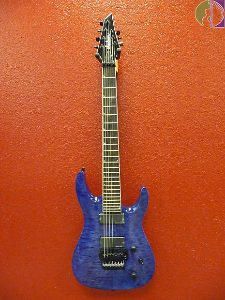 Jackson SLATXSDQ 3-7 7-String, Transparent Blue | Reverb
