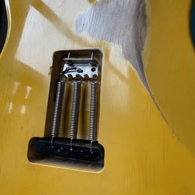 10S Stratocaster Aged Yellow nitro relic with roasted maple | Reverb