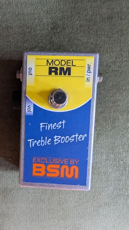 BSM - Finest Treble Booster RM - Treble Booster 2000s - Blue | Reverb