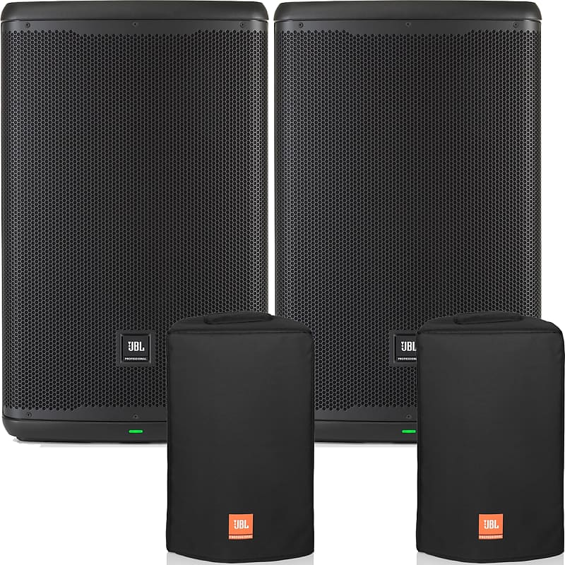 Pair of JBL EON715 15-Inch 1300-Watt Powered PA Speaker w/ | Reverb