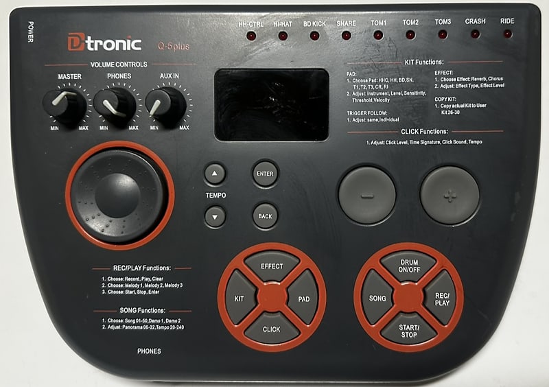 D-Tronic Q-5 Plus Drum Module with Power Supply FREE SHIPPING | Reverb