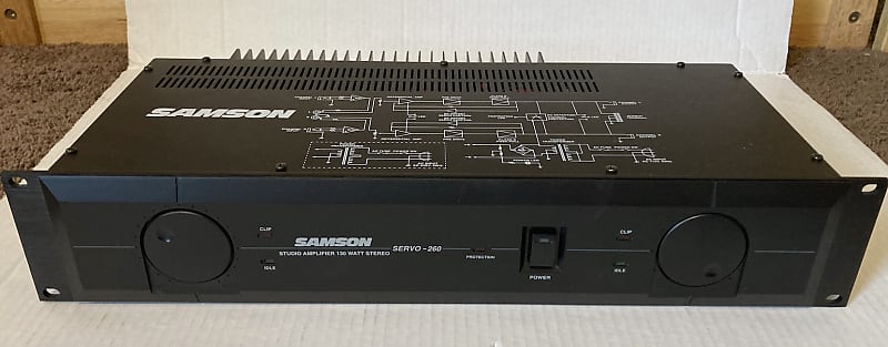 Samson Servo-260 Studio Amplifier 130W Stereo Clean Unit Free | Reverb