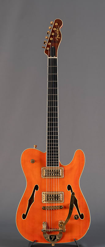 Fender Paul Waller Masterbuilt Telecaster Archtop Orange | Reverb