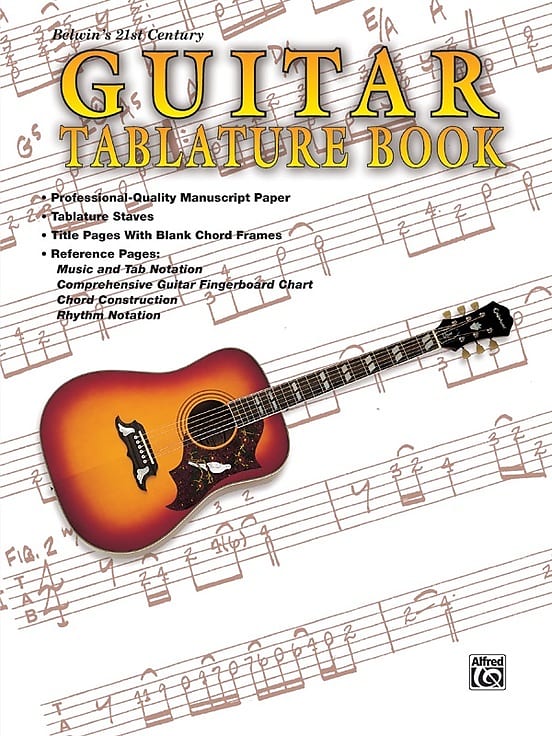 Guitar Tab Manuscript Book | Reverb