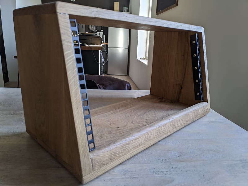 5U 19" Wooden rack pod (angled) - Natural oak | Reverb UK