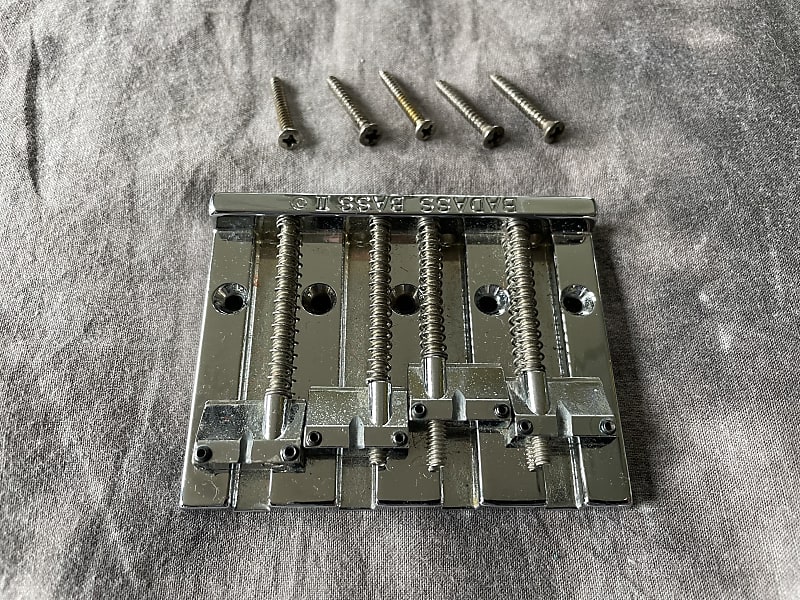 Badass II chrome bridge Leo Quann | Reverb