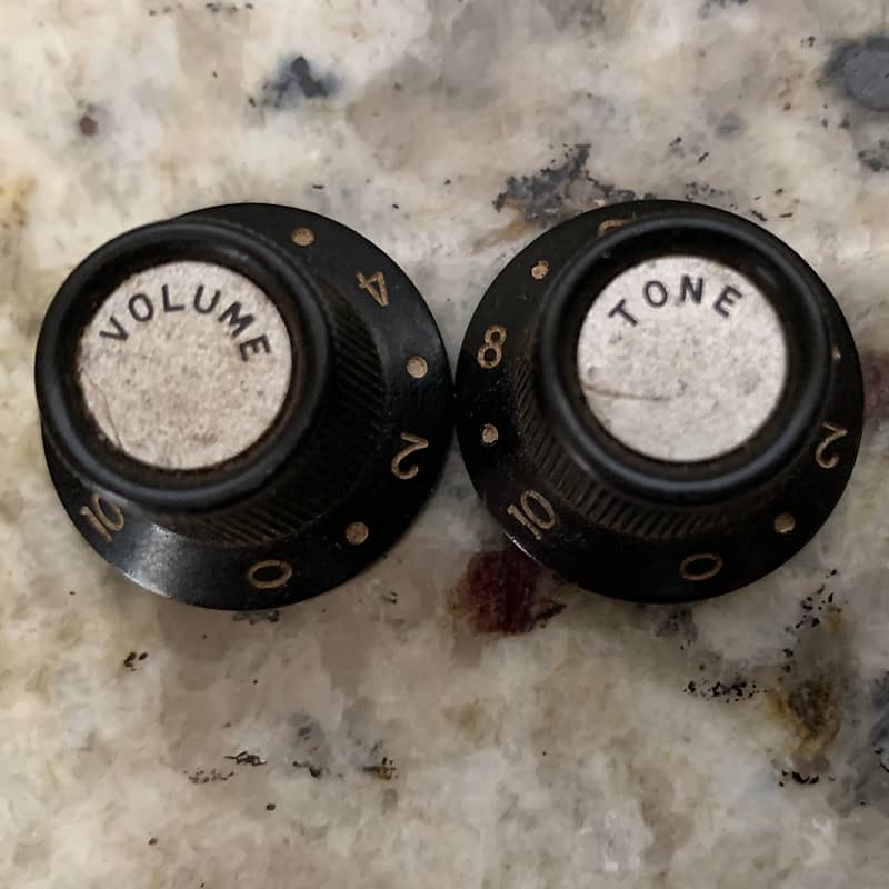 Teisco Volume & Tone Knobs Black Kawai | Reverb