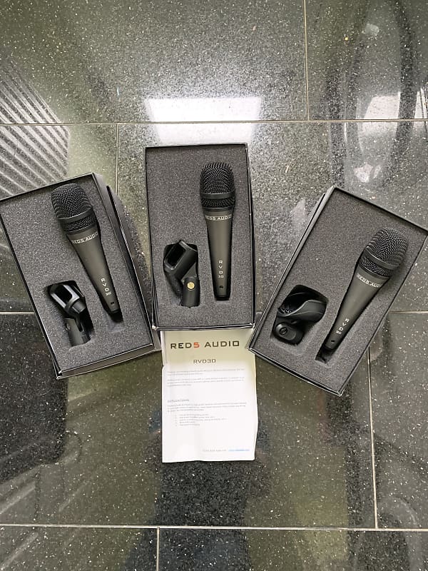 Red 5 Audio RVD 30 Dynamic Mics x3 | Reverb UK