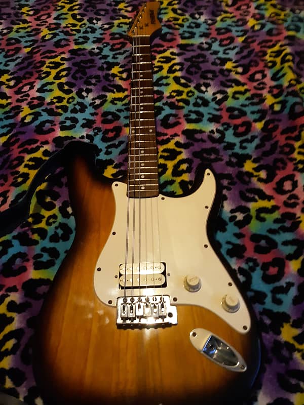 First Act Starcaster Strat(Full Size) 2000s - Tobacco | Reverb