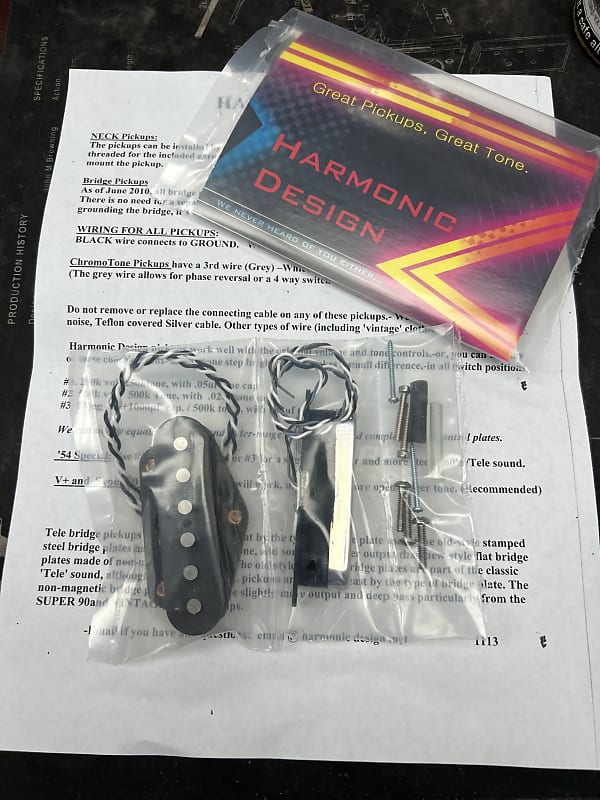 Fender telecaster Harmonic design telecaster pickups | Reverb