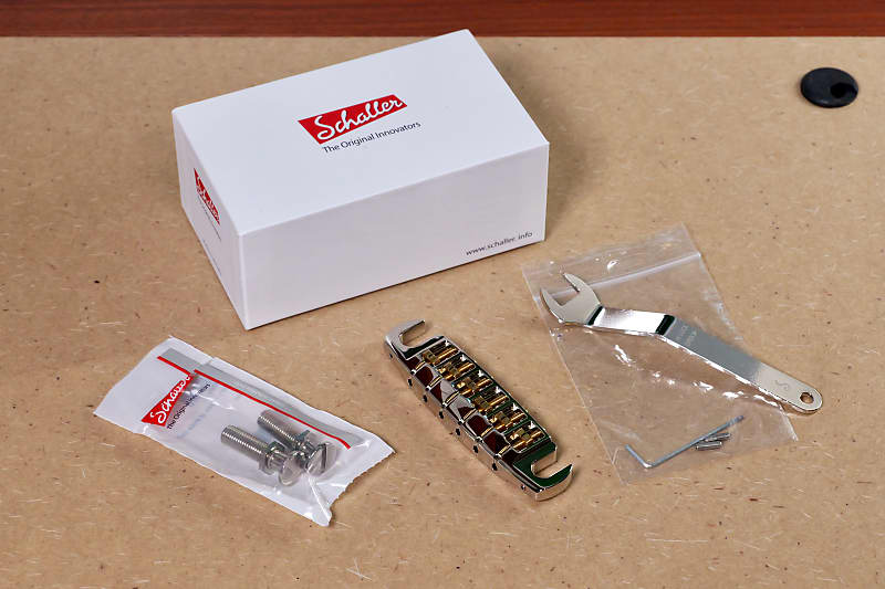 Schaller Signum Nickel Wrap Around Guitar Bridge - 5/16" | Reverb