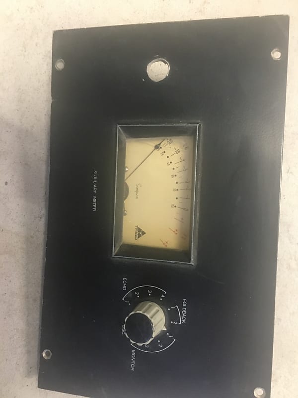 Aux VU meter Trident B-range 1970's | Reverb