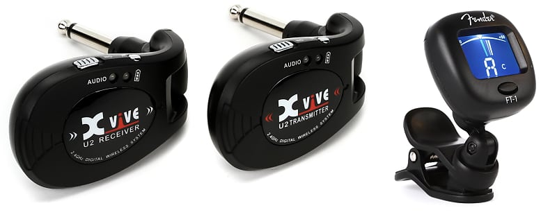 Xvive U2 Digital Wireless Guitar System - Black Bundle with | Reverb