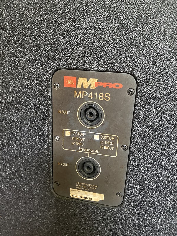 JBL Mp418s 2010 Duraliner pair | Reverb