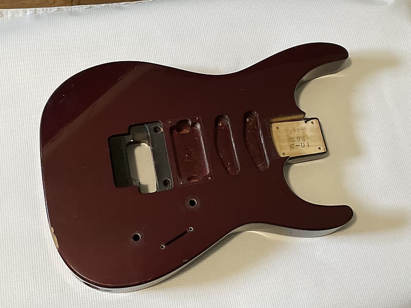 1990's Japan Jackson Performer PS-2 Dark Maroon Guitar Body | Reverb