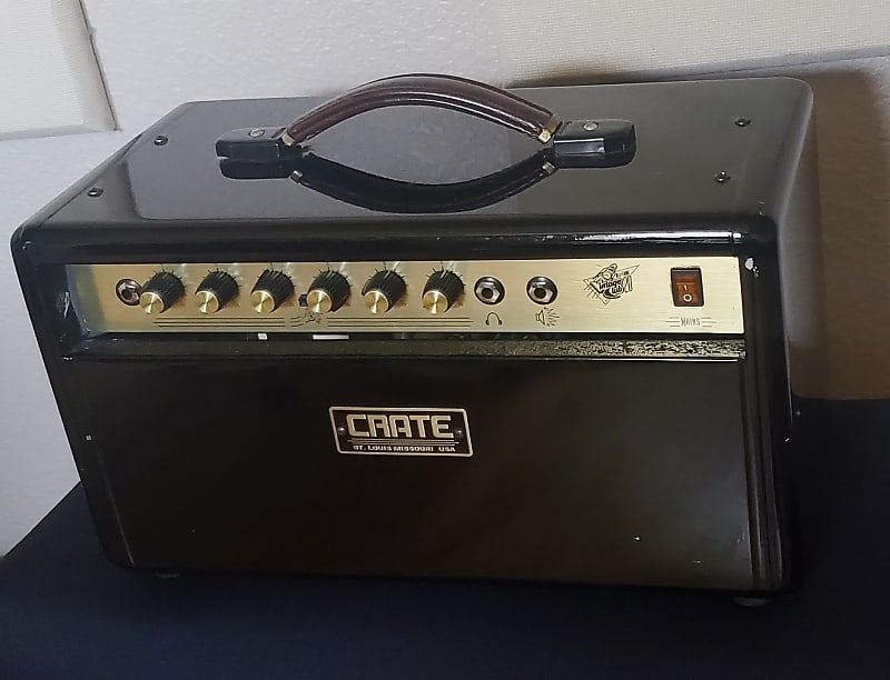 Crate Club 20 Amp Custom EL 84 Tube Head 1990's - Black | Reverb
