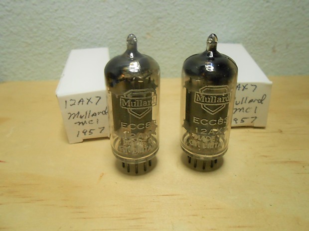 Mullard 12AX7 1957 pair of tubes | Reverb