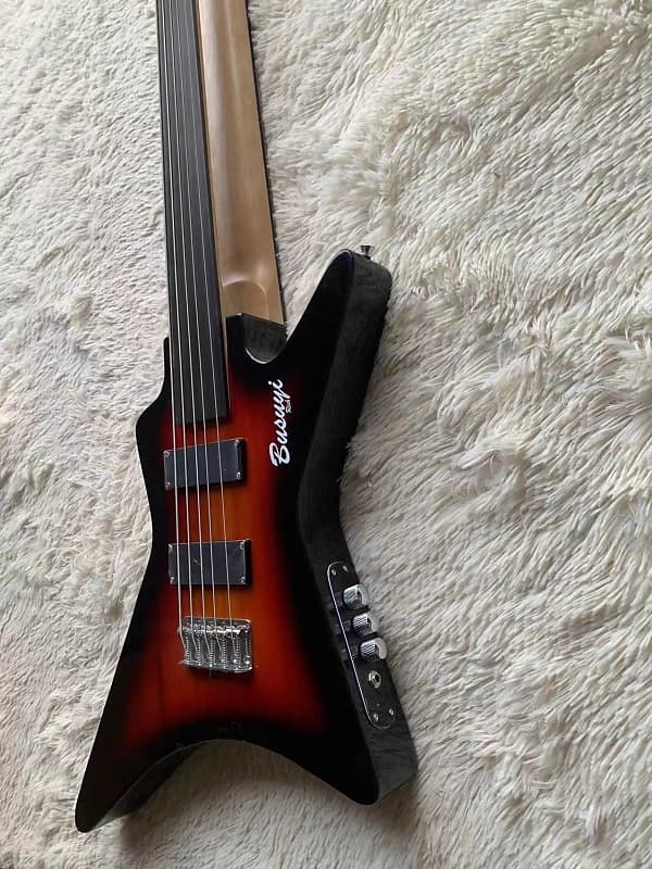 8 String Bass /5 String Fretless Bass Busuyi Double Neck | Reverb UK