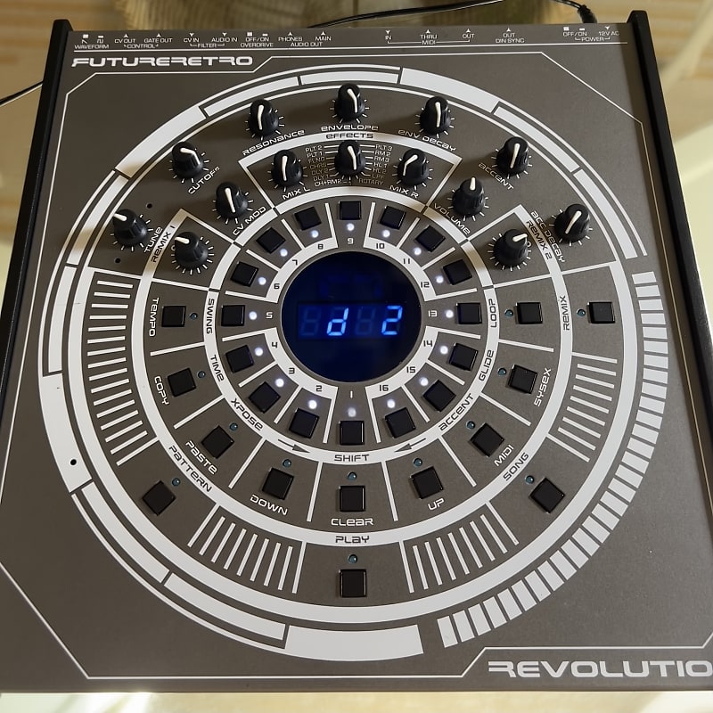 Future Retro Revolution V2 TB-303 clone 2000s - Grey | Reverb