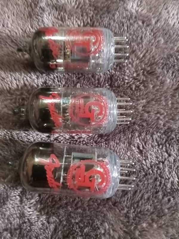 Groove Tubes/Fender set of 3 12ax7 tubes 2001 | Reverb