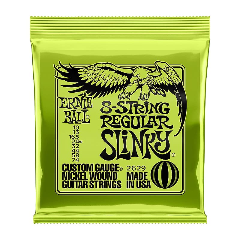 Ernie Ball 8 String Slinky Electric Guitar Strings (.010 - | Reverb UK