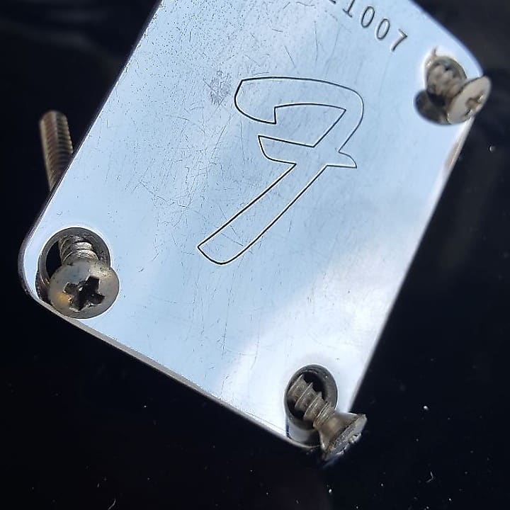 Fender Telecaster Neck Plate W/screws 1968 Stainless Steel | Reverb