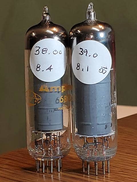 Amperex/GE 6BQ5/EL84 Matched Pair (2) tube lot MaxiMatcher2 | Reverb
