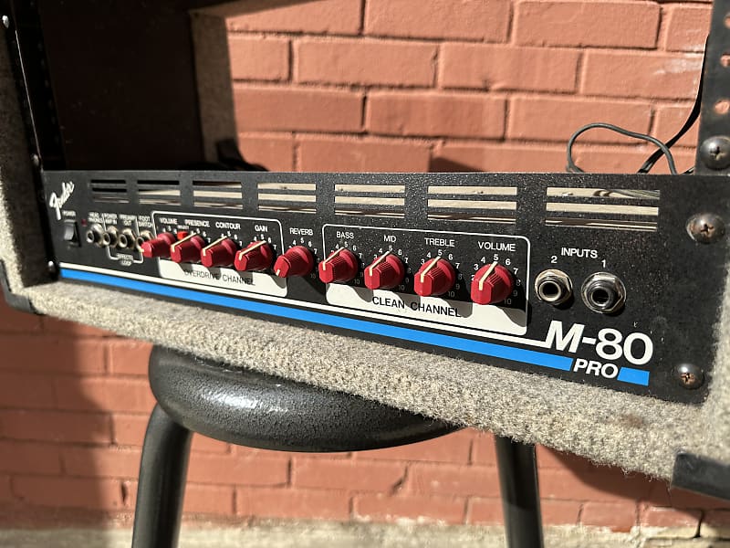 Fender M-80 Solid State Rack Head 1989-1992 - Black | Reverb