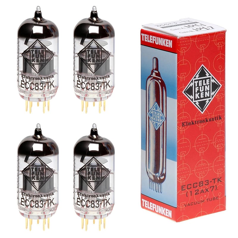 New Matched Quad (4) Balanced Telefunken 12AX7 ECC83-TK | Reverb