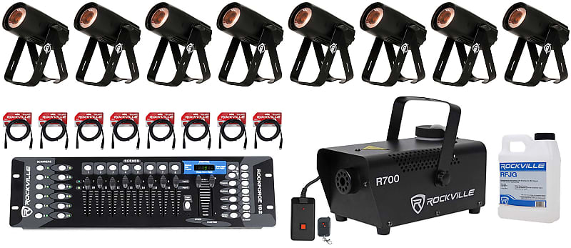 (8) American DJ SABER SPOT DTW 15 Watt LED Spotlights+DMX | Reverb