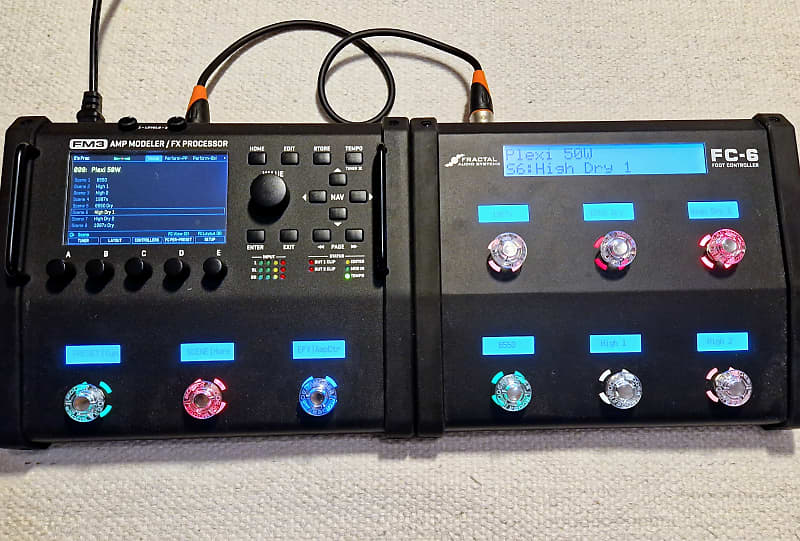Fractal Audio FM3 Amp Modeler + FC6 Foot Controller | Reverb