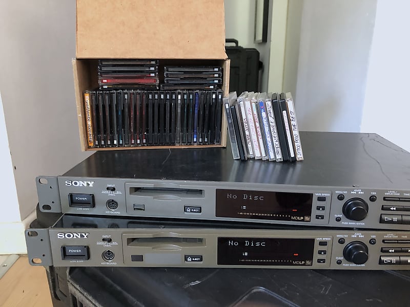 2x Sony MDS E-12 PRO – broadcast / studio grade Minidisc | Reverb