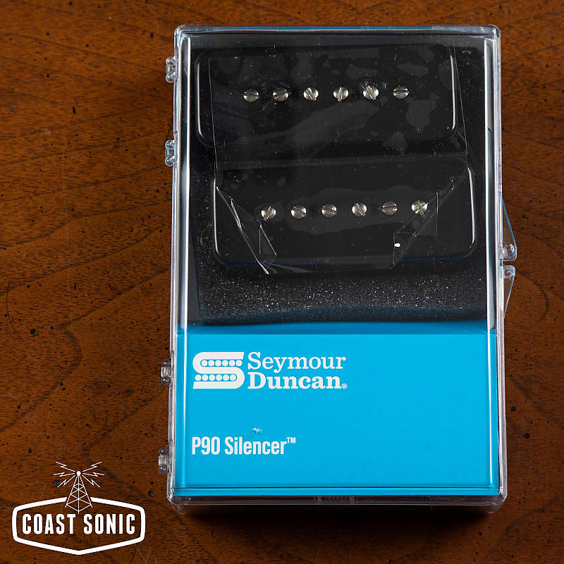 Seymour Duncan Vintage P90 Silencer Pickup Set - Black | Reverb