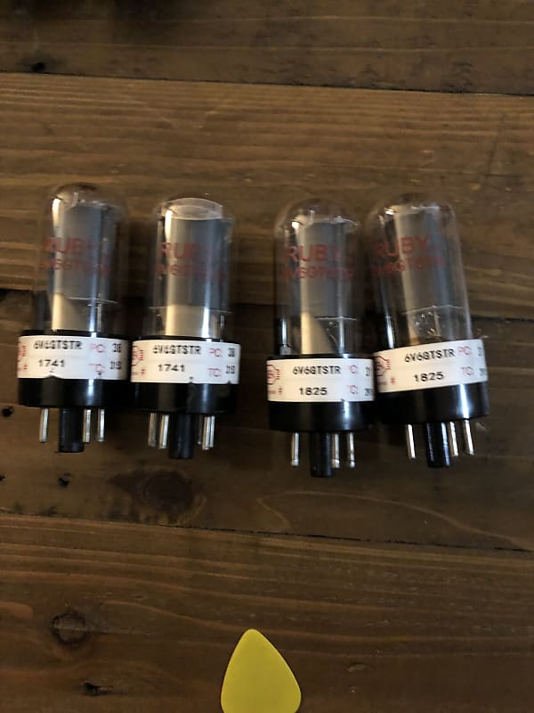 Ruby 6v6 Power Tubes 2 matched pairs | Reverb