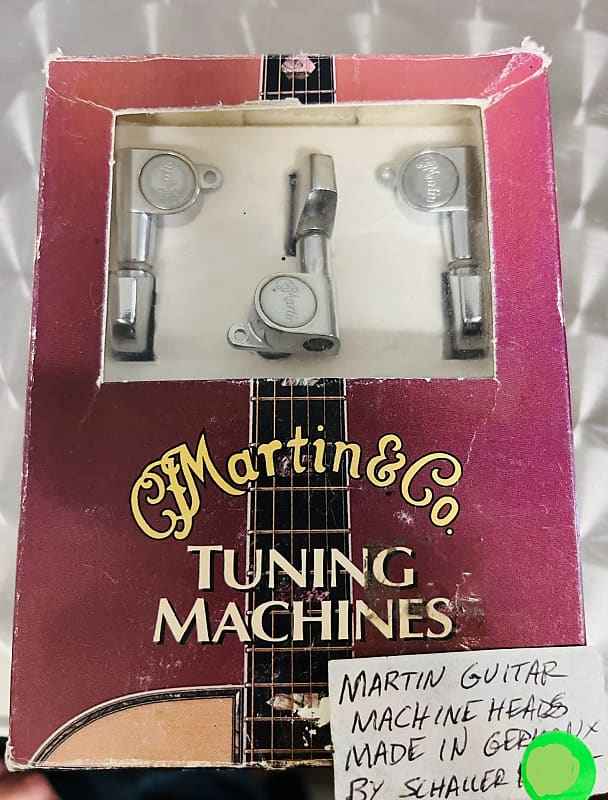 Martin Guitar tuners 12TM6 schaller 1980’s - Chrome | Reverb