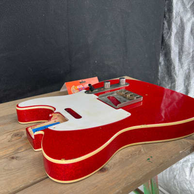 Real Life Relics Tele® Telecaster® Body Double Bound Aged Red | Reverb