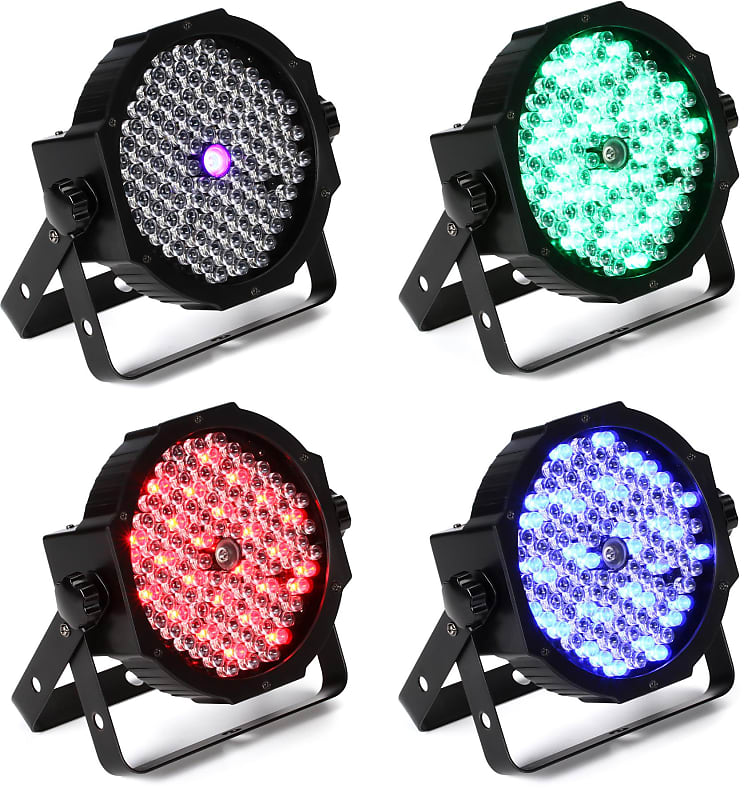 ADJ Mega Flat Pak Plus RGB+UV Par Package (4-pack) (3-pack) | Reverb