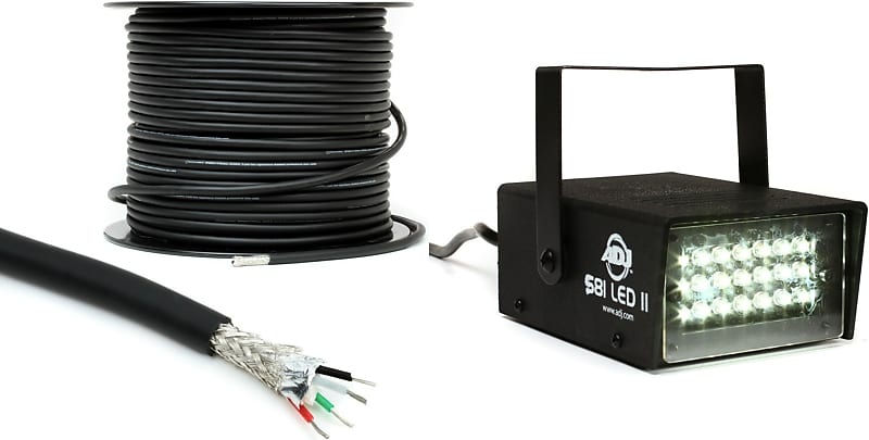 ADJ S81 LED II Mini LED Strobe Effect + Accu-Cable AC5CDMX300 | Reverb