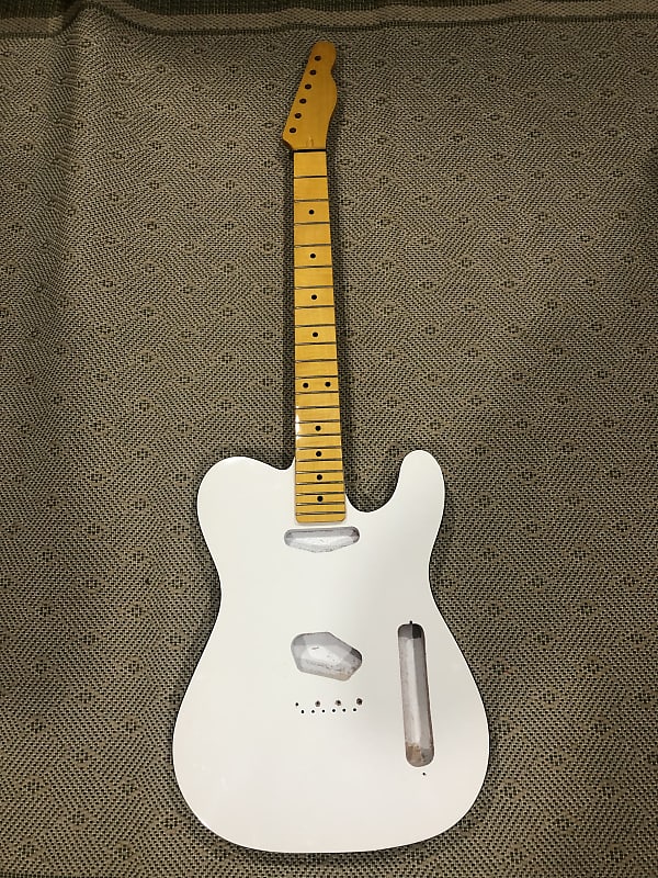 Guitarfetish White with binding Telecaster Body 2021 Gloss | Reverb