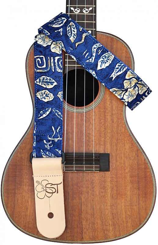 Sherrin's Threads 1.5" Hawaiian Print Ukulele Strap - Moana | Reverb
