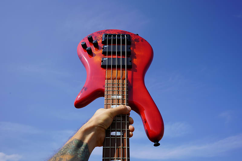 Spector Eurobolt-5 Inferno Red 5-String Electric Bass Guitar | Reverb