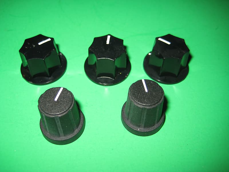 No Name 5 Pointer Style Control Knobs 1980's | Reverb