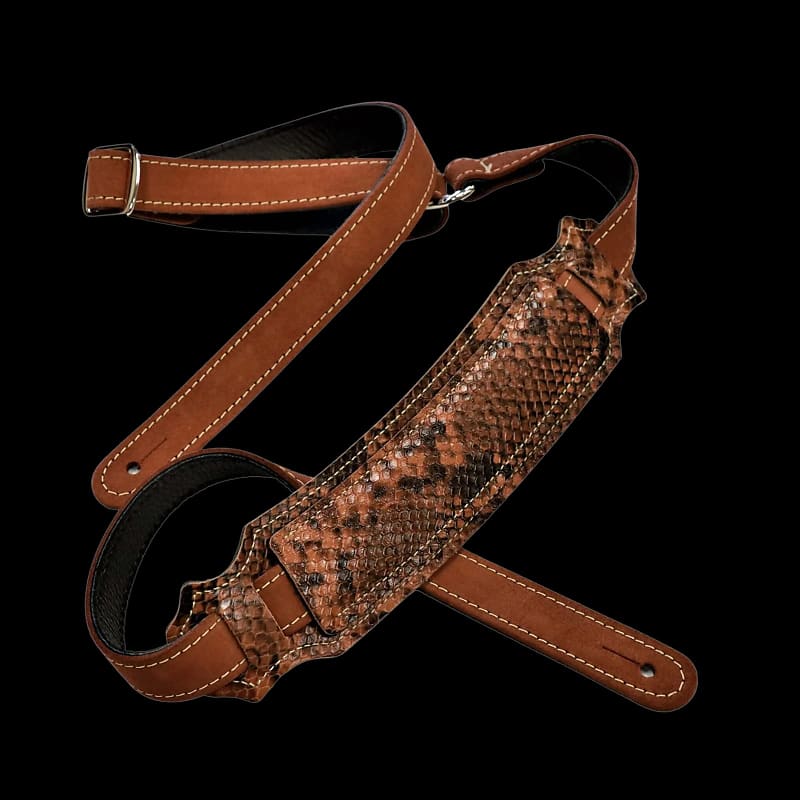Franklin Straps Vintage Snakeskin Ball Glove Guitar Strap - | Reverb