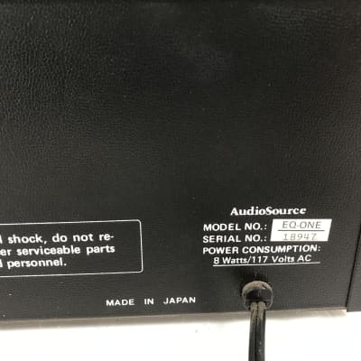 AudioSource EQ-ONE Rack Mount Stereo Graphic Equalizer and | Reverb