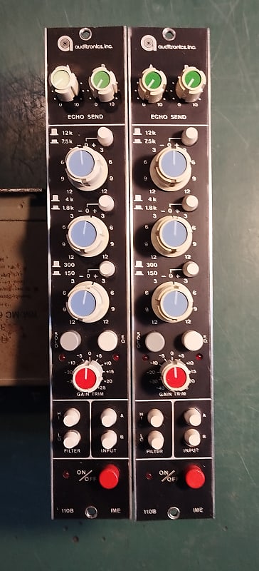 Auditronics 110B Channel Strip Pair Inductor EQ USA made | Reverb