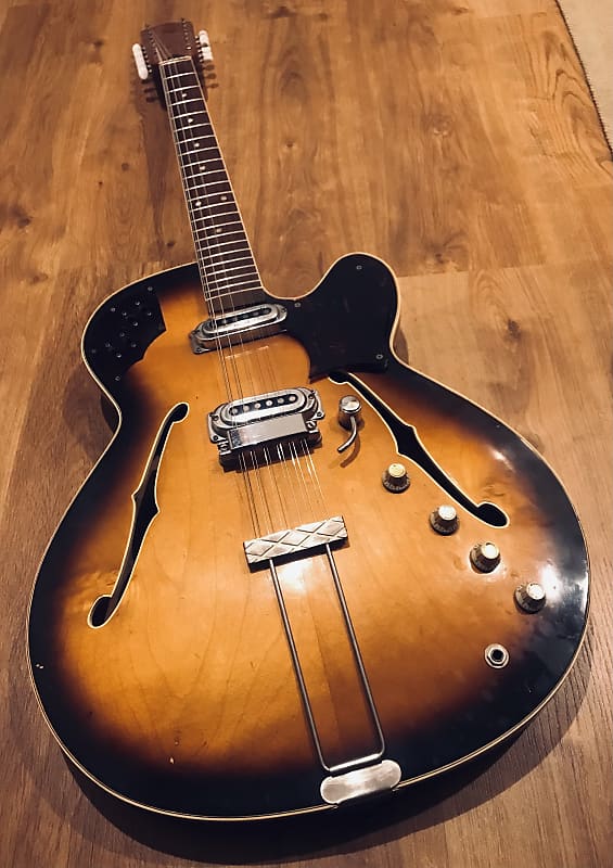 Framus Sorento XII Mid-60s - Sunburst 12 string archtop | Reverb