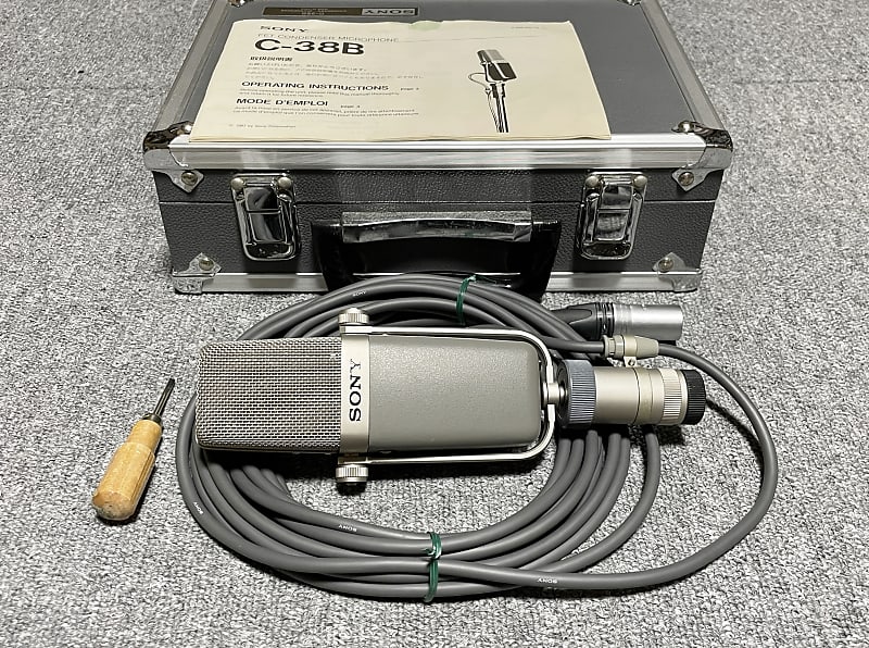 Sony C-38B Condenser Microphone w/Hard case | Reverb
