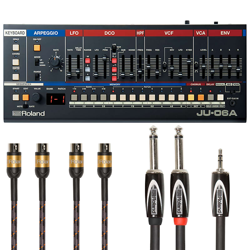 Roland JU-06A Synthesizer Sound Module, 4 Voices, 16-Step | Reverb