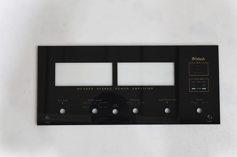 Original McIntosh MC2205 Glass Faceplate For Amplifier | Reverb